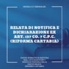 Relata di notifica (Riforma Cartabia): modello fac simile
