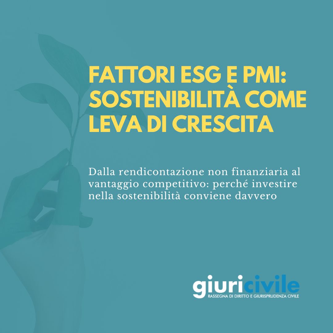 ESG e sostenibilità: opportunità strategiche per le PMI